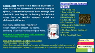 Robert Frost presentation | PDF