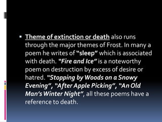 Robert frost’s themes | PPT