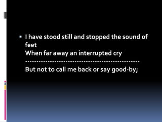 Robert frost’s themes | PPTX