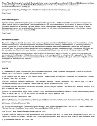 Robert fulton's skyhook and operation coldfeet — central intelligence ...