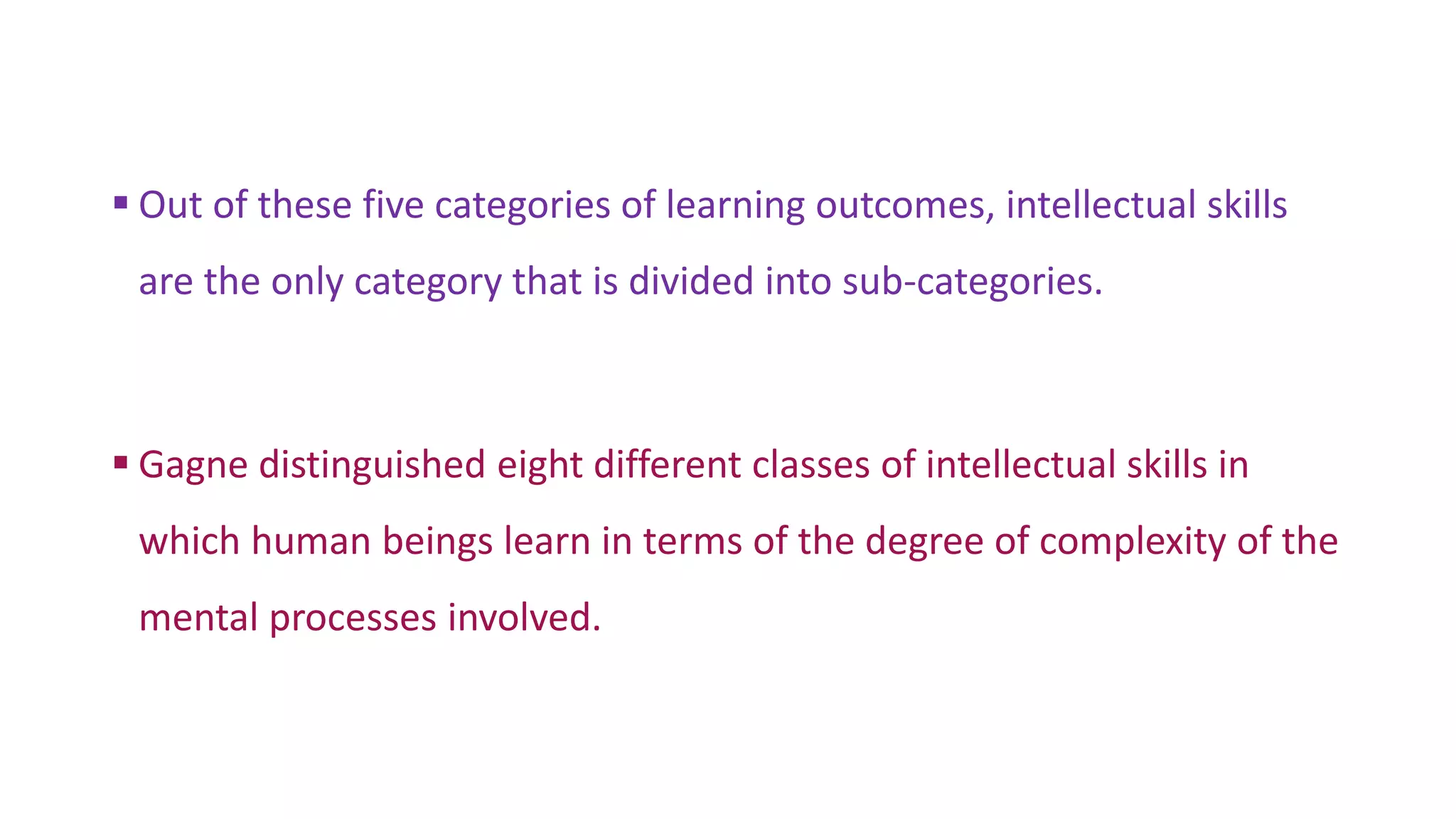Robert Gagne’s Hierarchical Learning Theory | PPTX