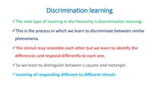 Robert Gagne’s Hierarchical Learning Theory | PPTX