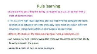Robert Gagne’s Hierarchical Learning Theory | PPTX