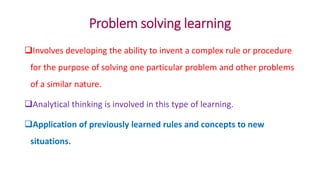 Robert Gagne’s Hierarchical Learning Theory | PPTX