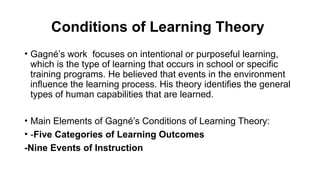 Robert Gagne Conditions of Learning.pptx