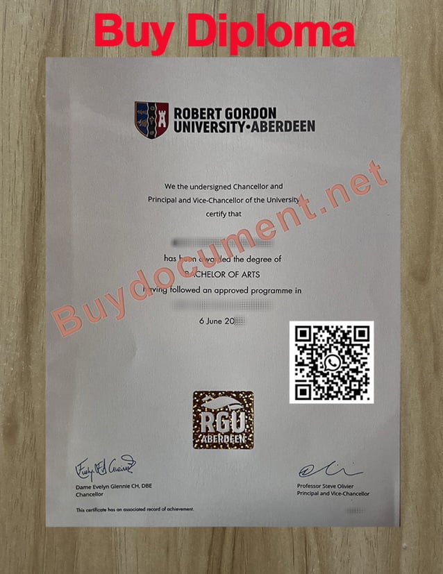 Robert Gordon University diploma | PDF