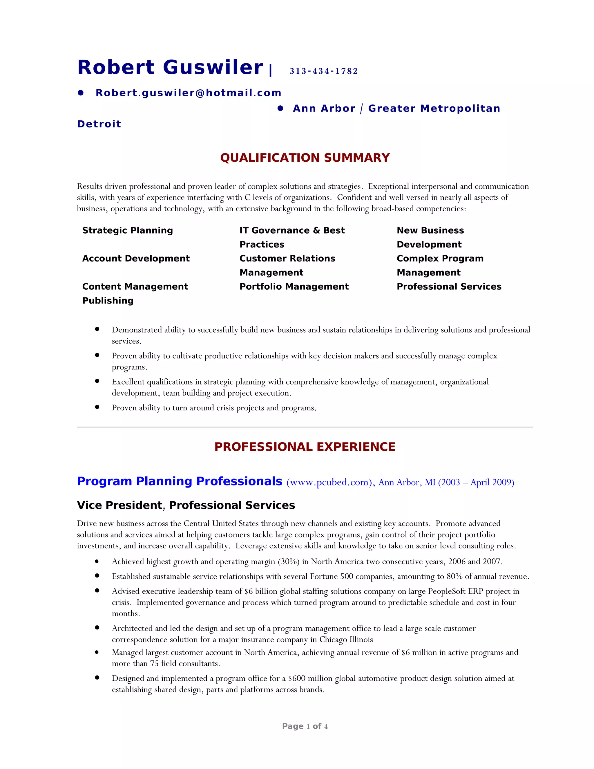 Robert\'s Resume | DOC