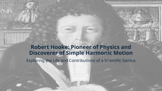 Robert Hooke's law and introductionkkkkk | PPTX