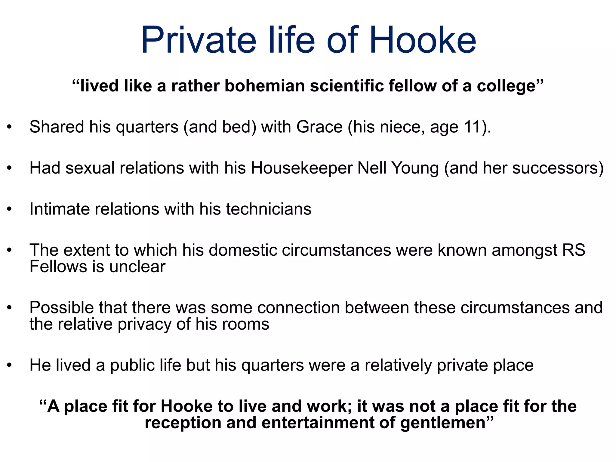 Robert Hooke & science in the 21st century | PPTX