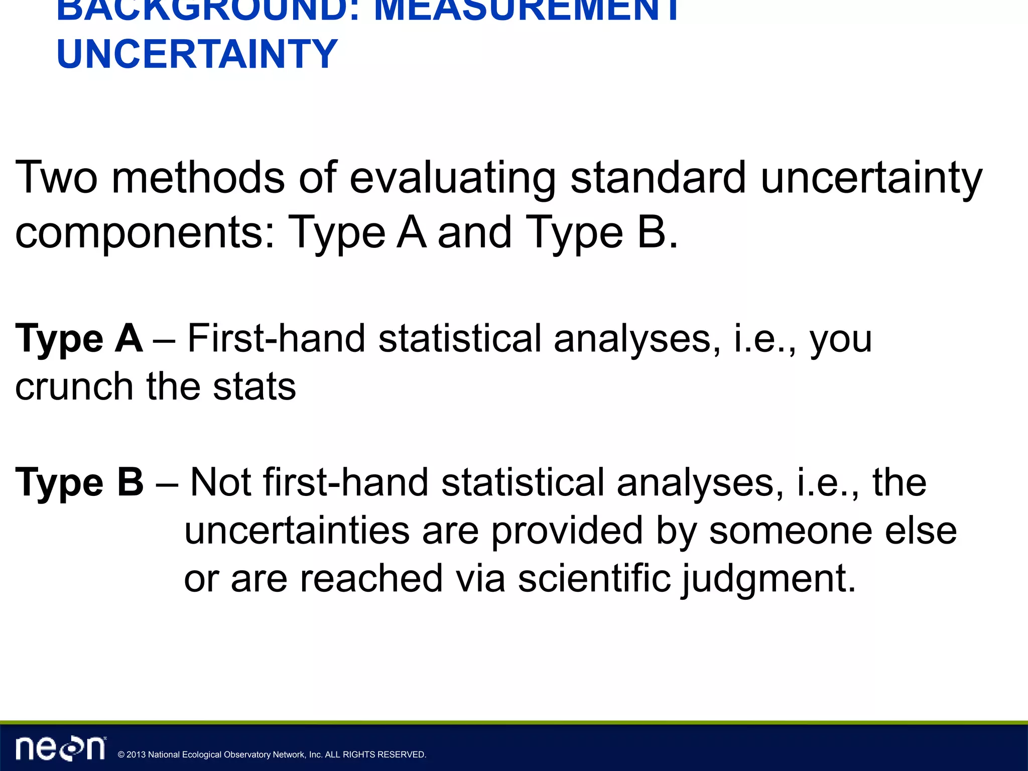 Roberti esa 2014 quantifying measurement uncertainty | PPT