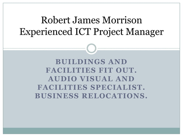 Robert James Morrison Ict Project Management For Buildings, Audio ...