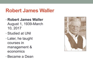 Robert James Waller intro ppt cherie dargan | PPTX