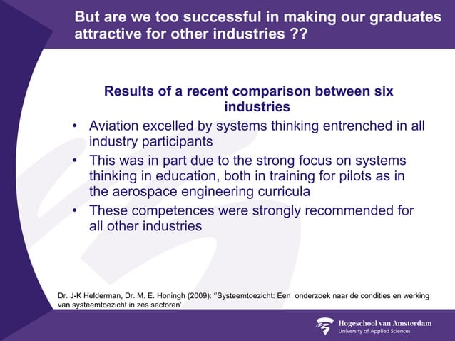 Robert Jan de Boer, HvA | PPT | Aviation Industry | Industries