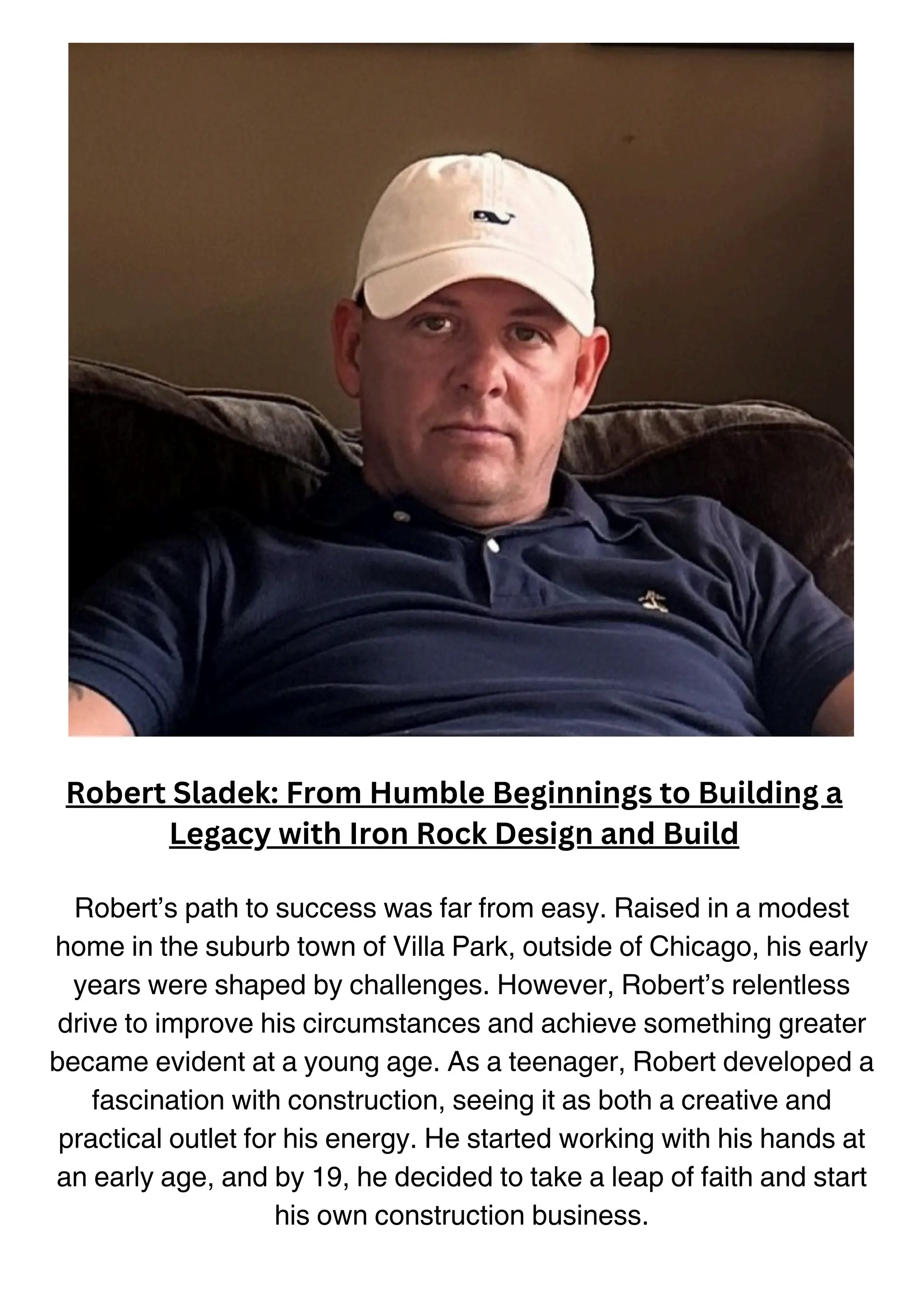 Robert Sladek:Iron Rock Design and Build | PDF