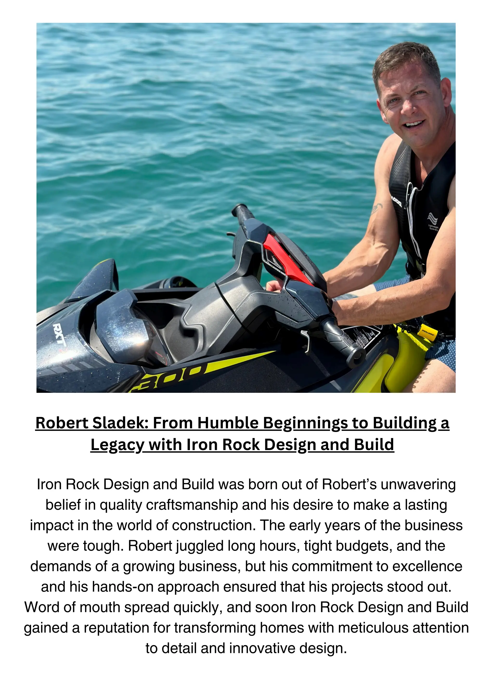 Robert Sladek:Iron Rock Design and Build | PDF
