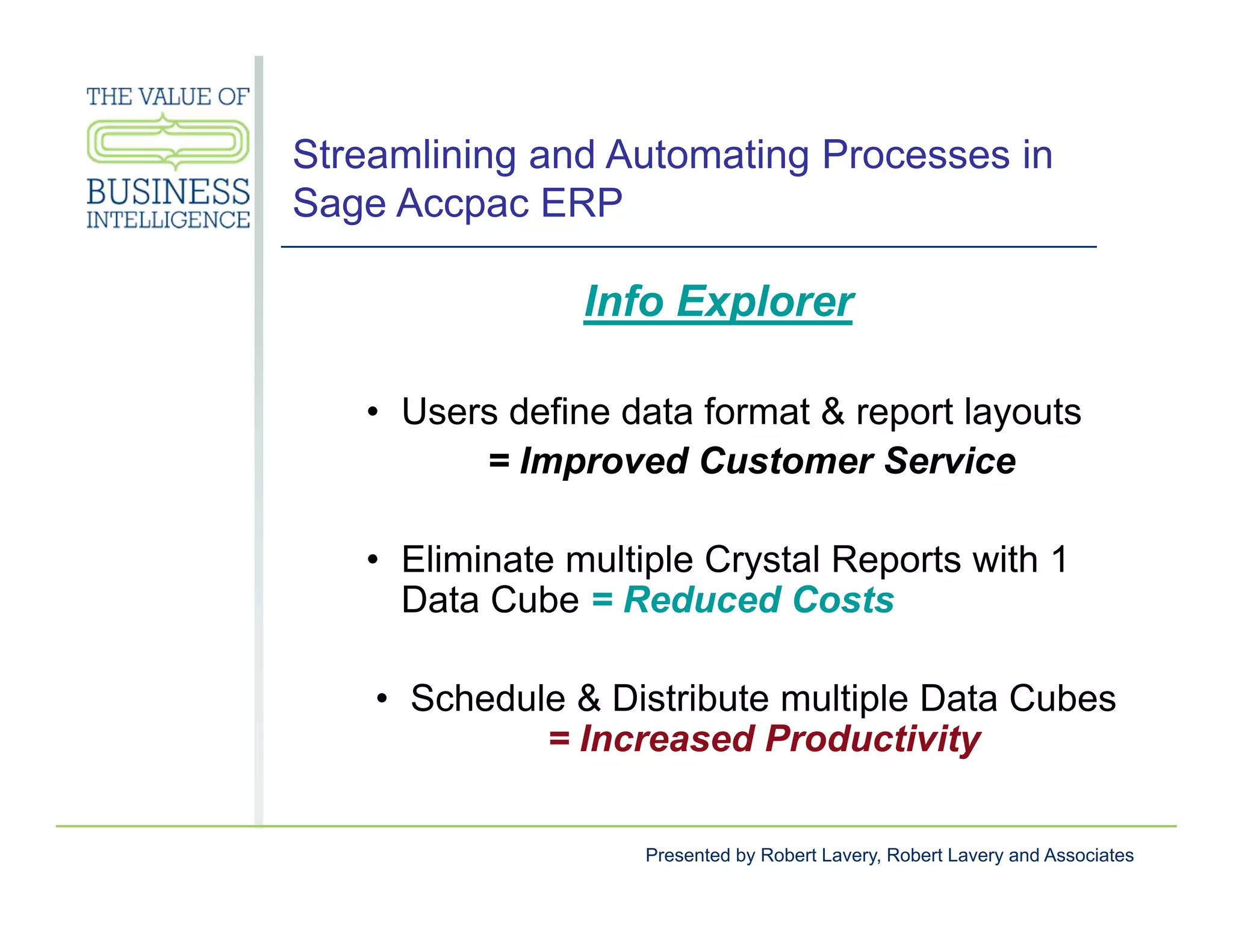 Robert Lavery - Building Margin Into Your Business & life | PPT