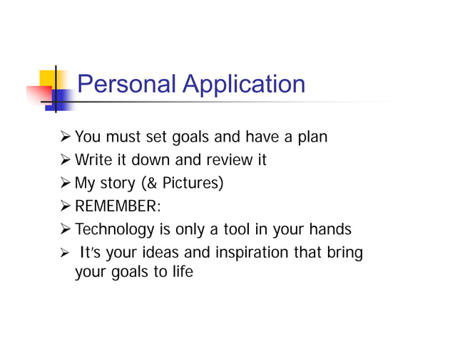 Robert Lavery - Realizing the promise of technology in business | PPT