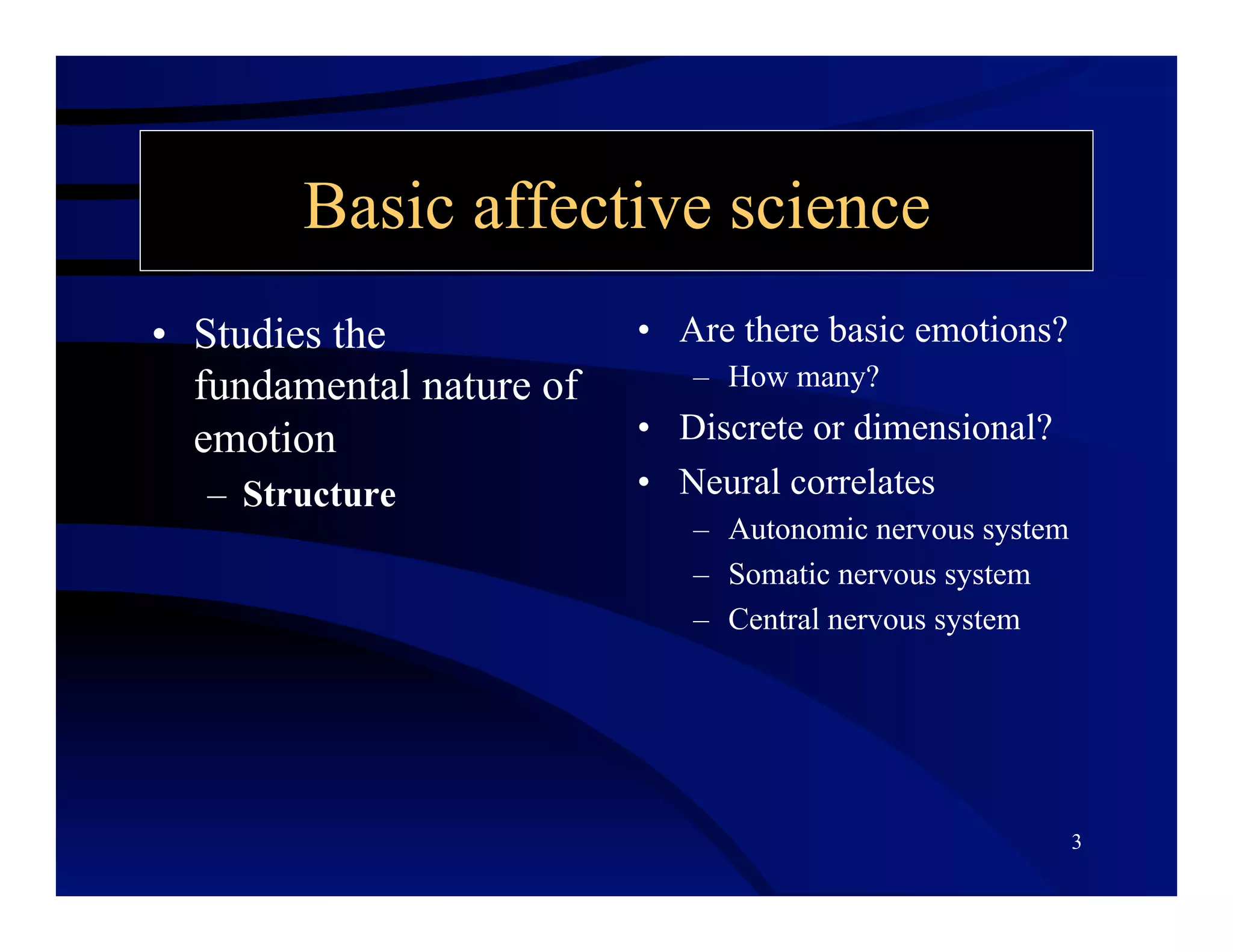 Robert Levenson - Emotion and music: A basic affective science ...
