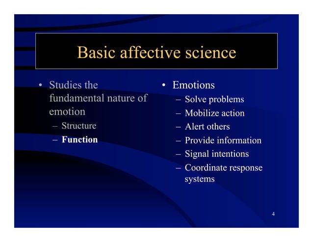 Robert Levenson - Emotion and music: A basic affective science ...