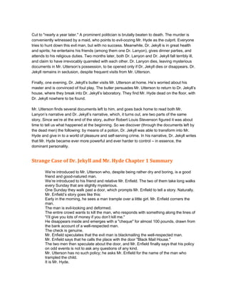 Robert louis stevenson strange case of dr jekyll and mr hyde | DOCX ...