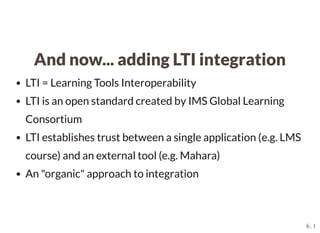 Make the connection with your LMS | PPT