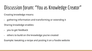 Students as Knowledge Creators: Metacognition and Discussion | PPT