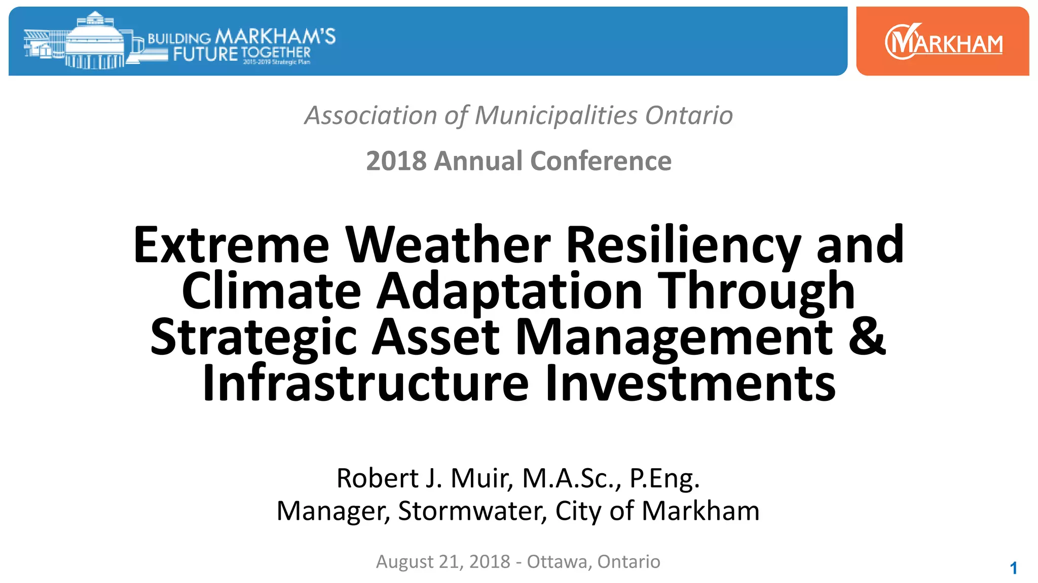 Extreme Weather Resiliency and Climate Adaptation Through Strategic ...
