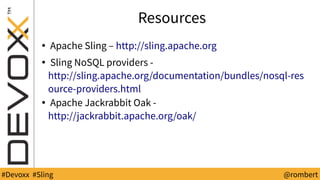 Apache Sling as an OSGi-powered REST middleware | PPT
