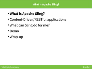 Effective web application development with Apache Sling | PPT