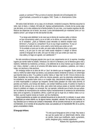 Roberto arlt la reivindicación del lenguaje popular a1a | PDF
