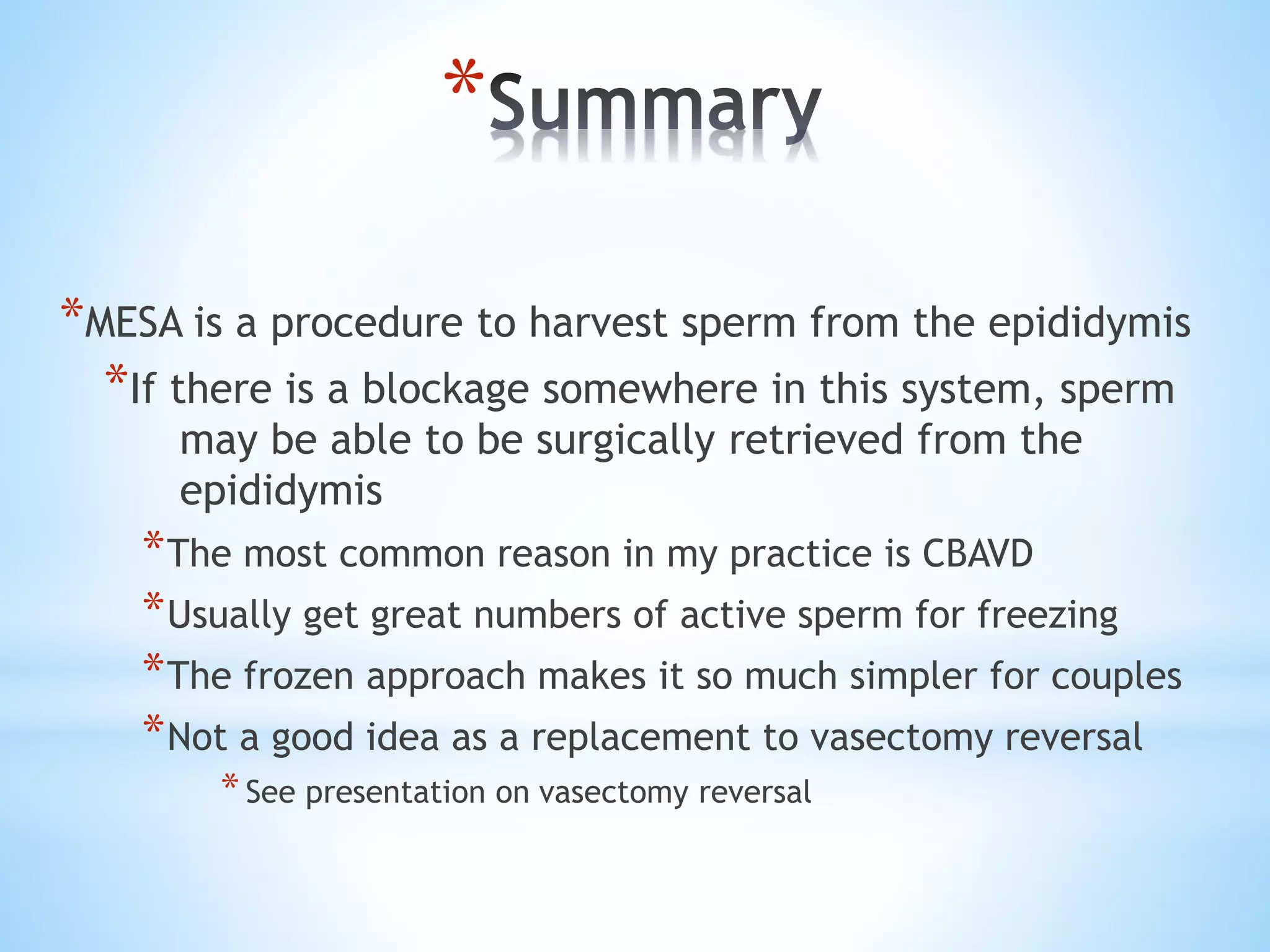 Robert Oates, M.D. - Microsurgical Epididymal Sperm Aspiration | PDF