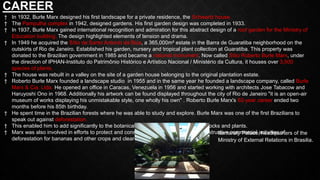 Roberto Burle Marx Brazilian, landscape architect | PPTX