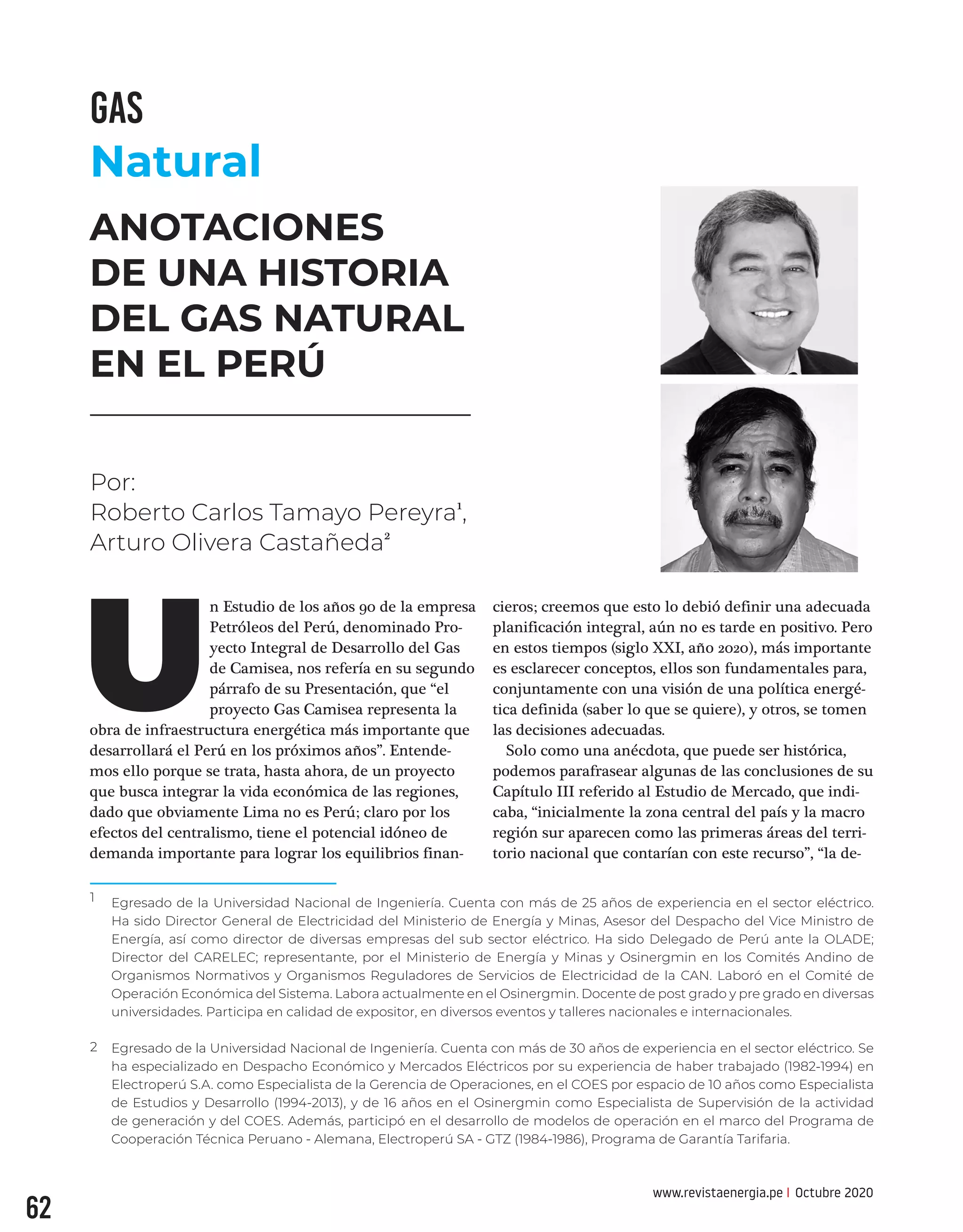 ANOTACIONES DE UNA HISTORIA DEL GAS NATURAL EN EL PERU | PDF