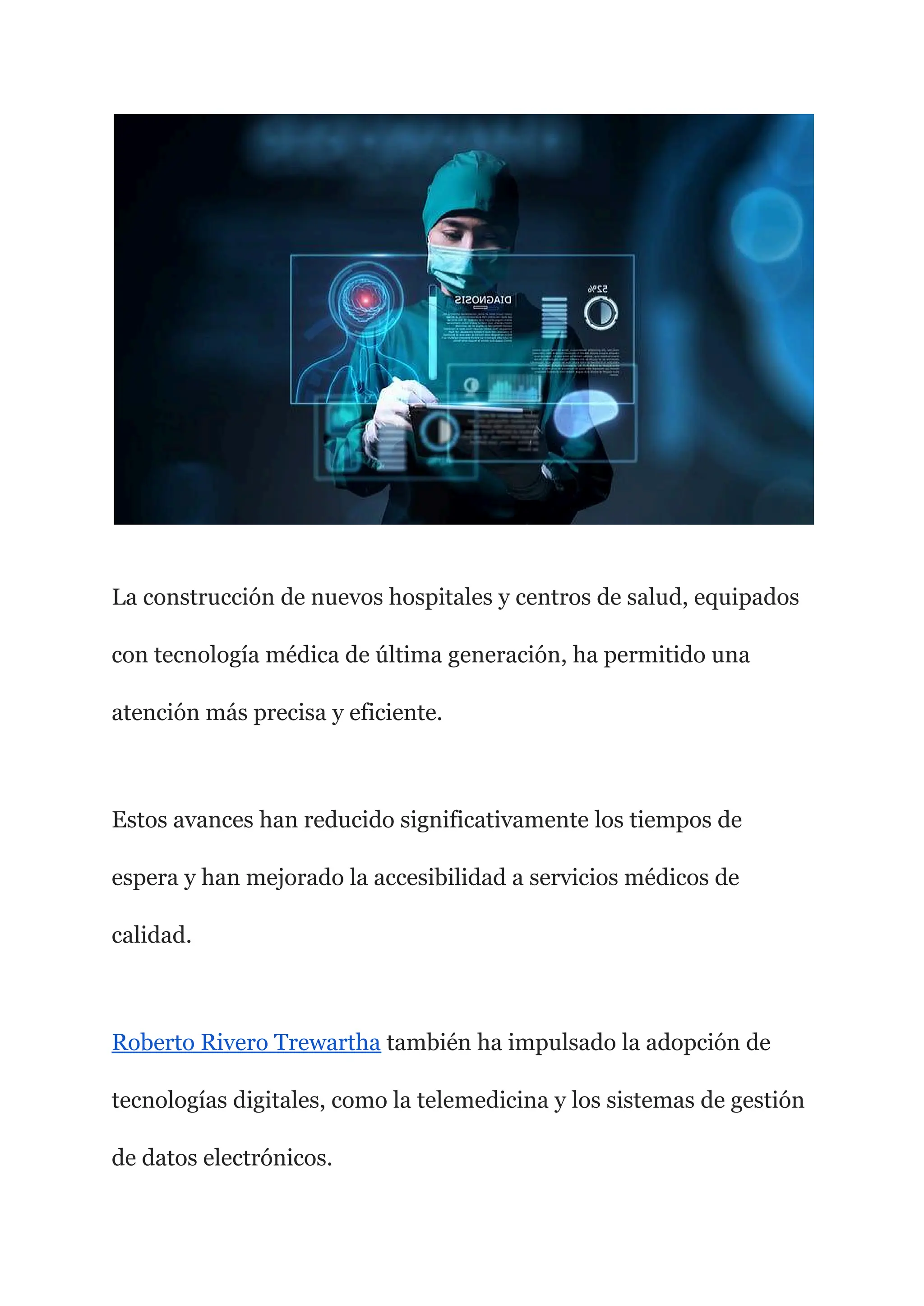 Roberto Rivero Trewartha Transformando el Sector Salud con Innovación y ...