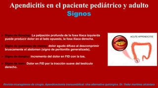 Apendicitis en el paciente pediátrico y adulto | PPTX