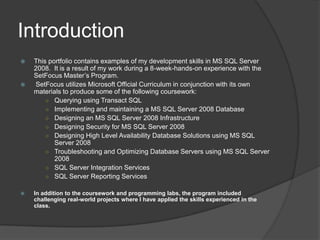 Robert Parkin Portfolio | PPT