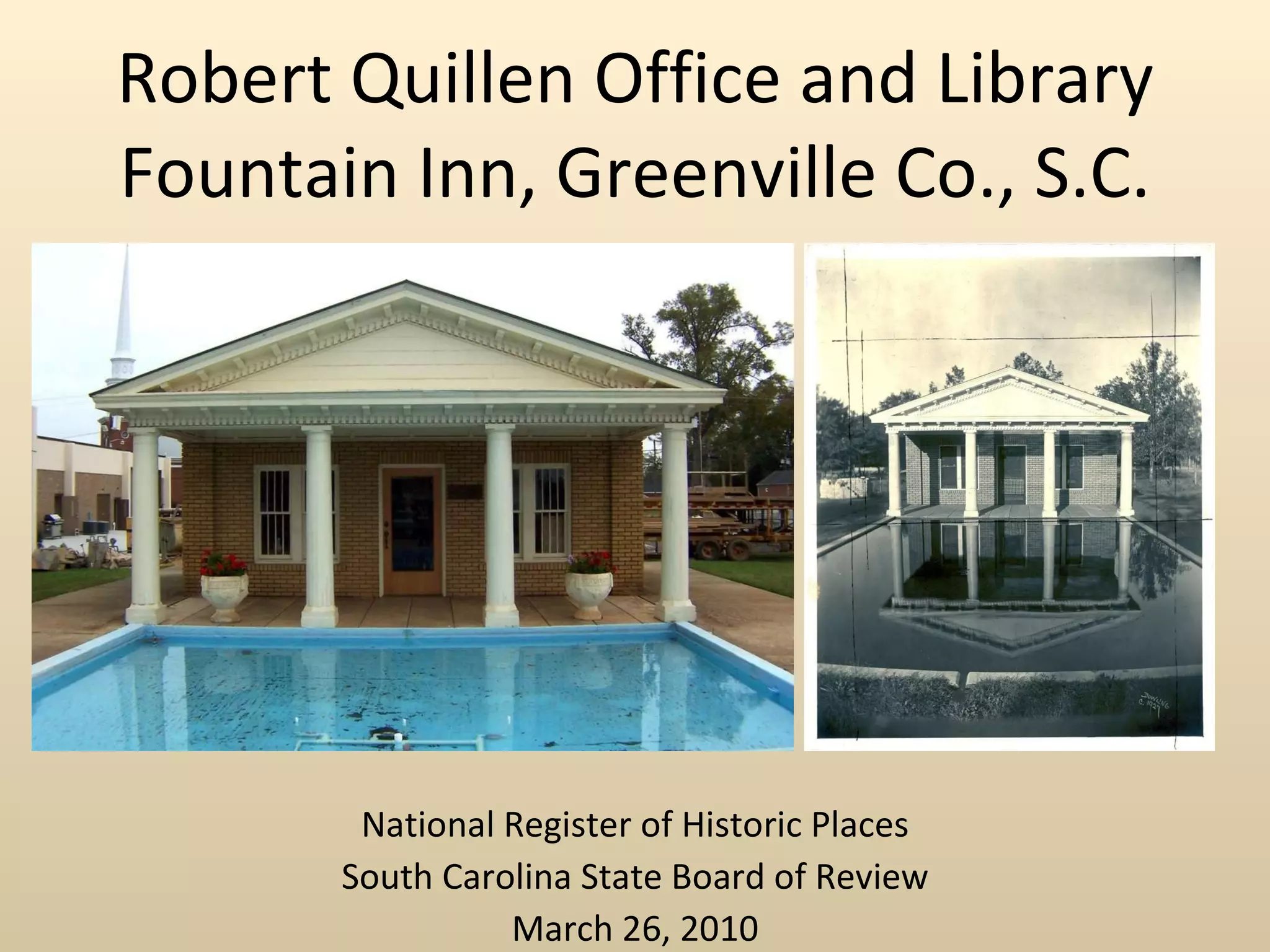 Robert Quillen Office And Library | PPT
