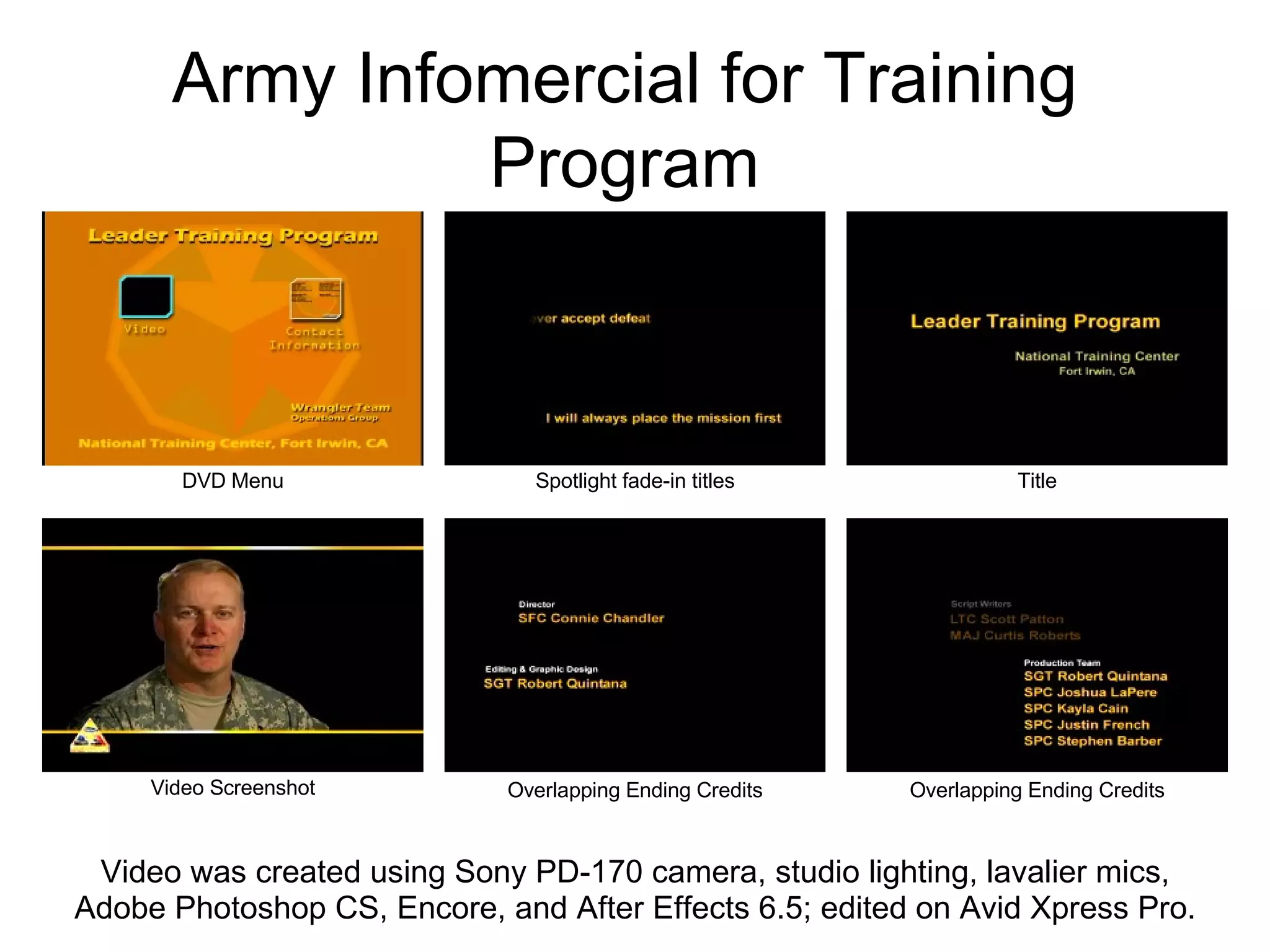 Robert Quintana Portfolio 1 | PPT