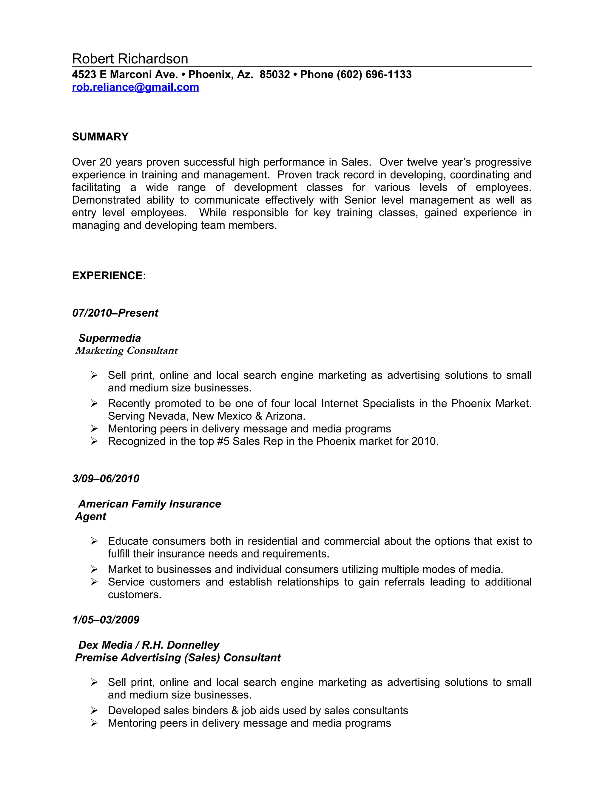 Robert Richardson 7 1 11 | DOC