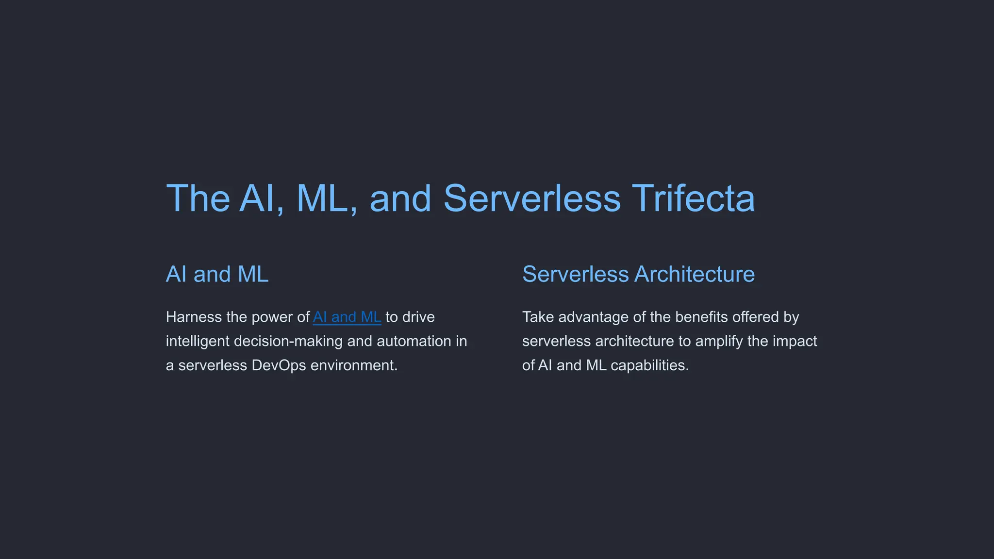 Robert Risch - AI ML and Serverless in DevOps | PPT