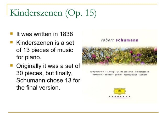 Robert Schumann | PPT | Classical Music | Music