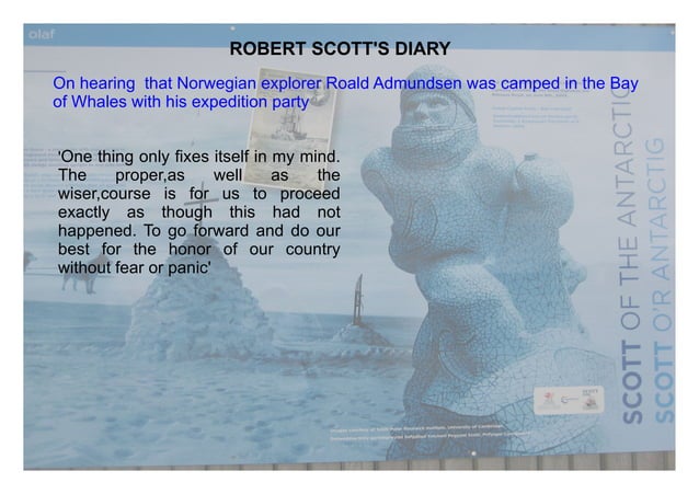 Robert F. Scott's diary | PPT