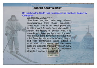Robert F. Scott's diary | ODP