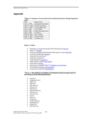 Analysis of the Storm Worm | PDF