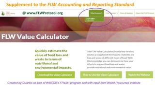 Calculating the GHG impacts of FLW – toolkits and calculators (Kai ...