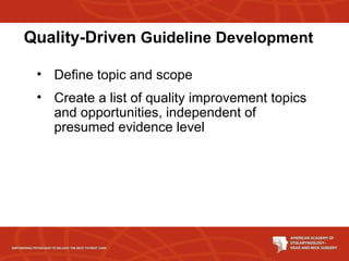 **Robertson and Warren - Serving on a Guidelines Panel | PPT
