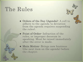 Robert’s rules of order | PPTX