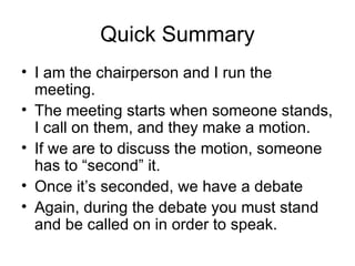 Robert's rules power point | PPT