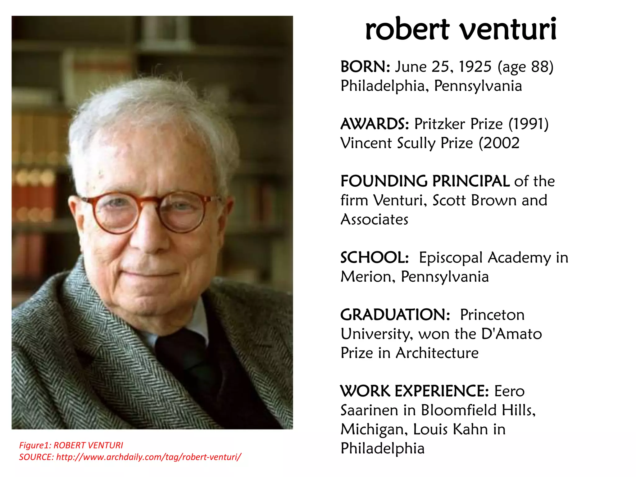 Robert venturi works | PPTX