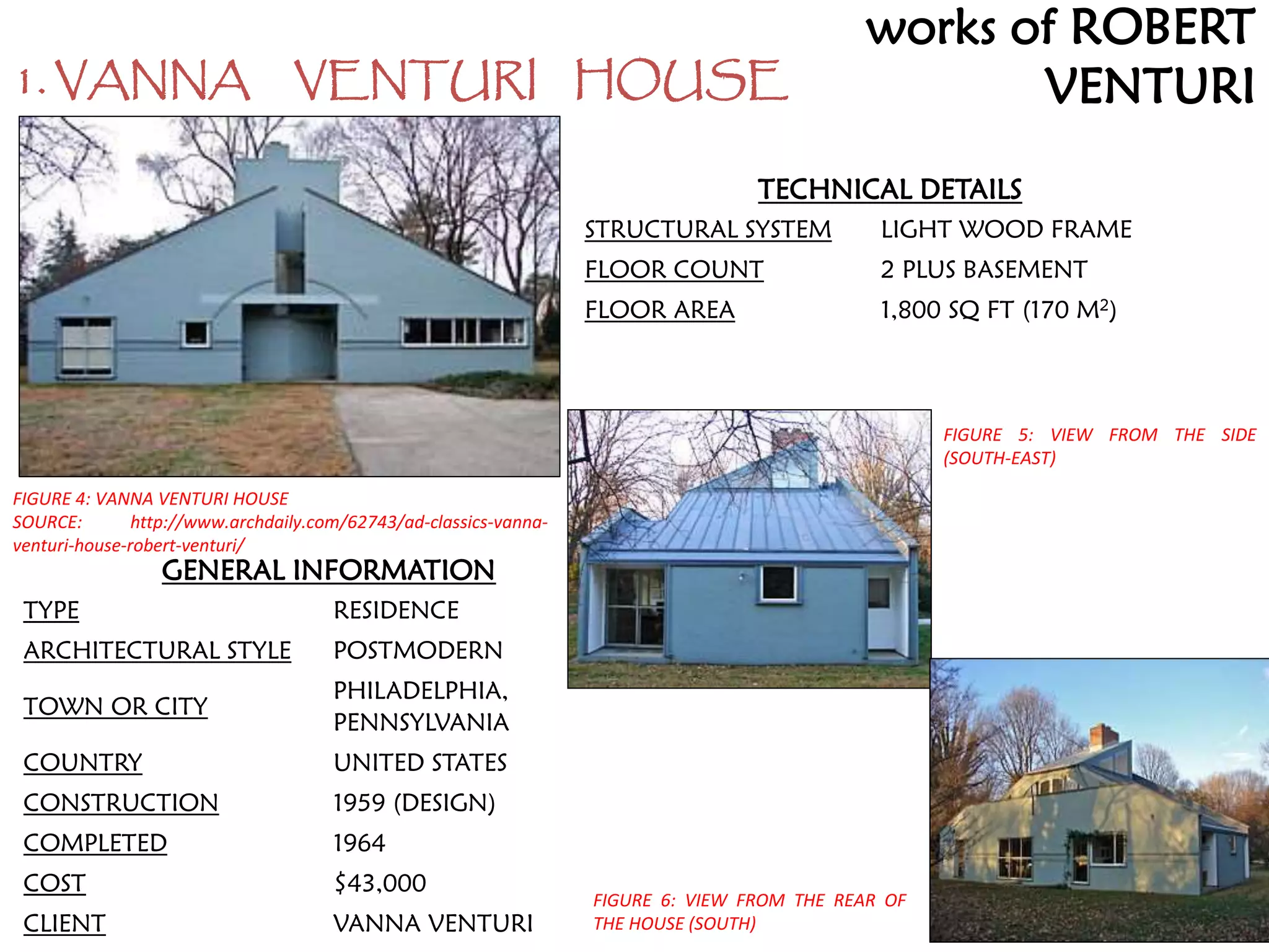 Robert venturi works | PPTX